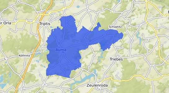 Bodenrichtwert Auma Weidatal Grundstückspreise 2026